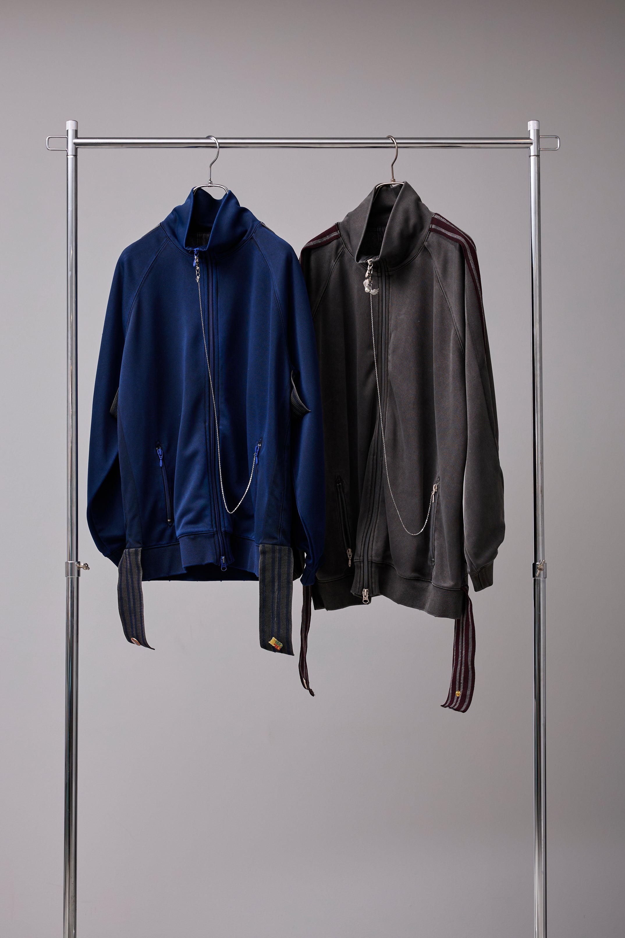 PIGMENT-DYED DISTRESSED TRACK JACKET – BODYSONG. ONLINE STORE